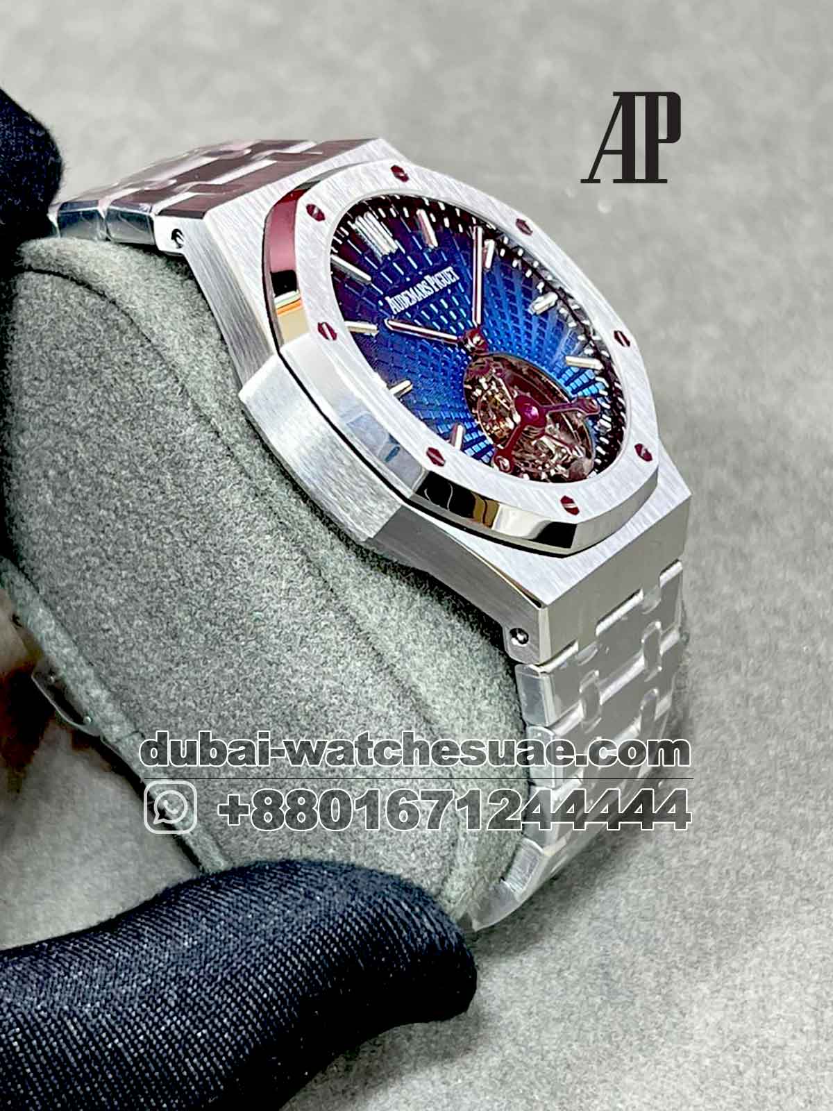 AP Royal Oak Selfwinding Flying Tourbillon Blue? Dial Stainless Steel ...